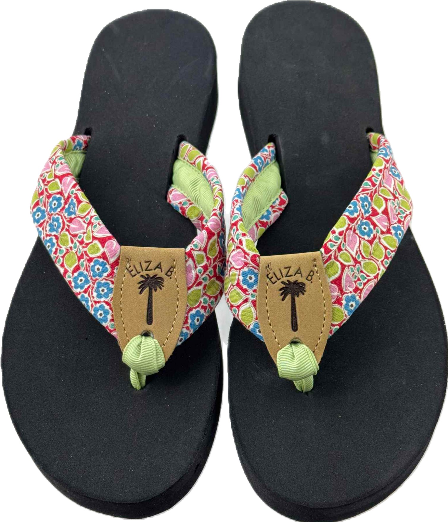 Topsey Turvey lime back and toe tan eb: Eliza B & Leather Man Ltd
