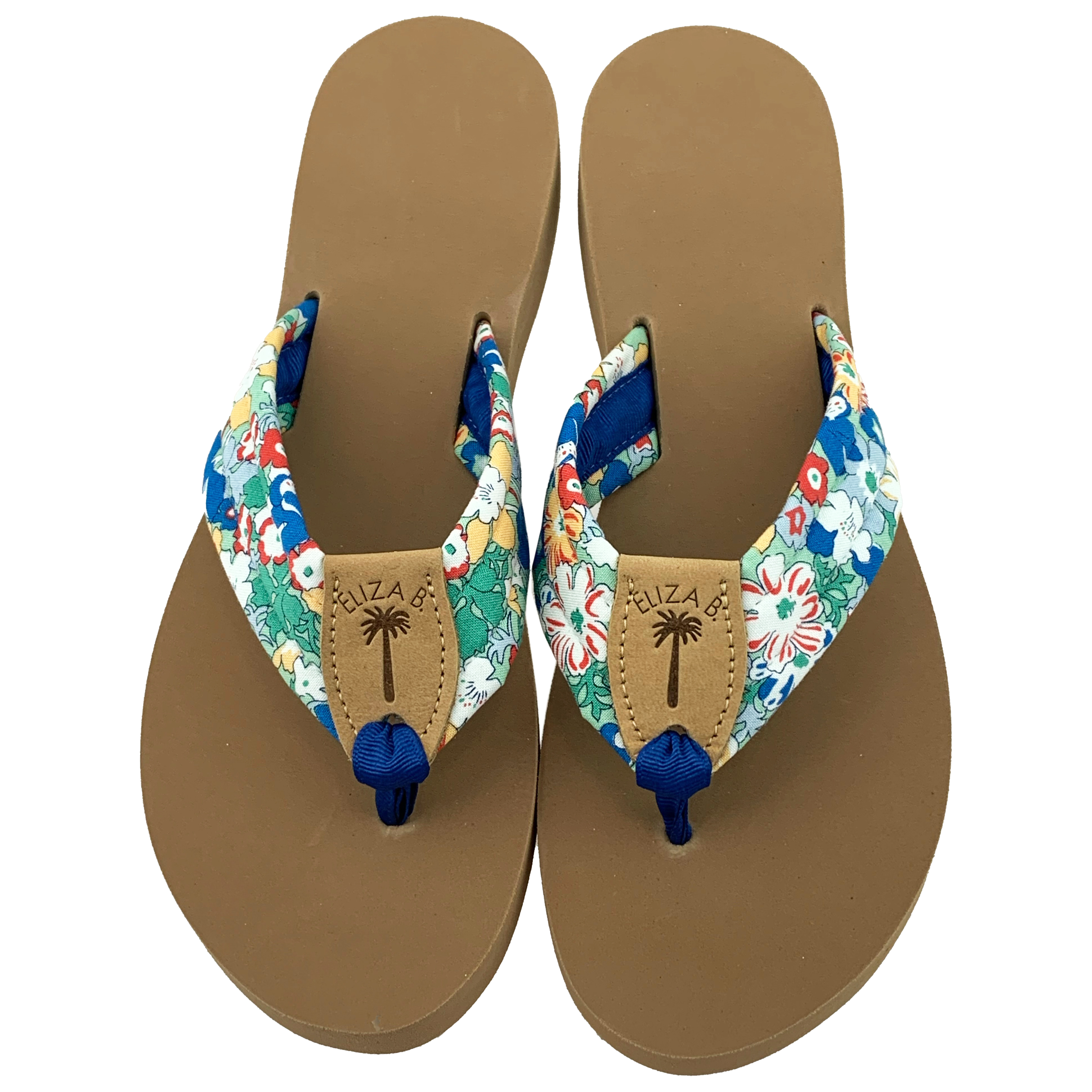 Blue Riley Sandal with Century Blue Toe Ribbon: Eliza B & Leather Man Ltd