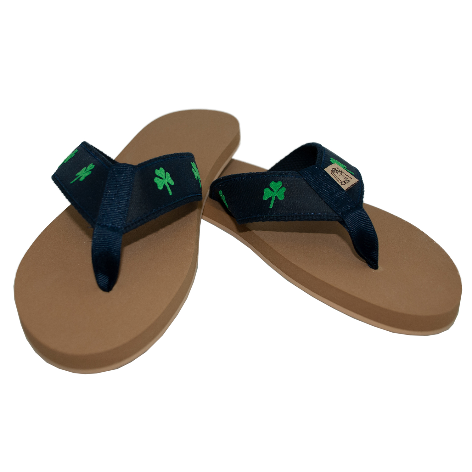 Men's Navy Shamrock Drifter Sandal: Eliza B & Leather Man Ltd