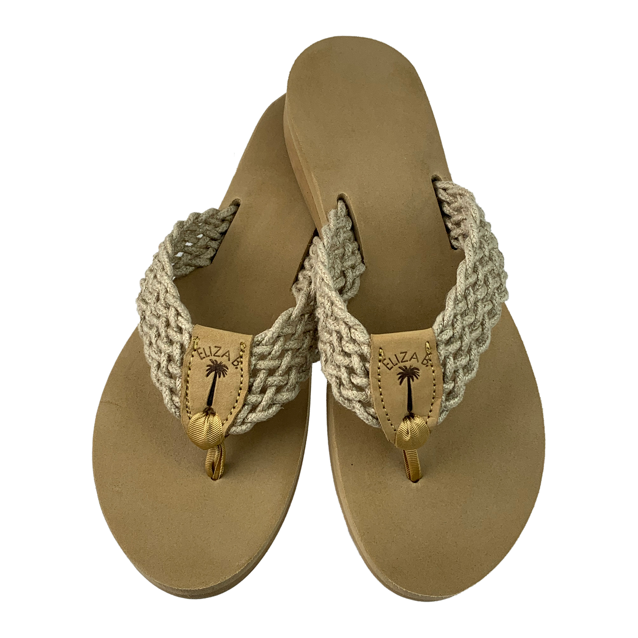 Naked Linen Braid Sandal: Eliza B & Leather Man Ltd